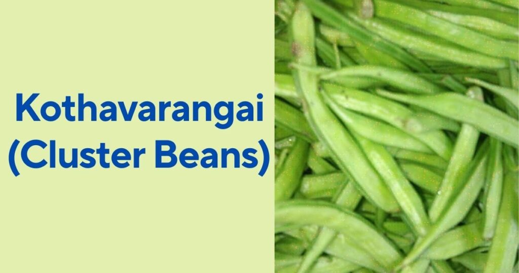 Kothavarangai in English | Kothavarangai Benefits | Cluster Beans Names ...